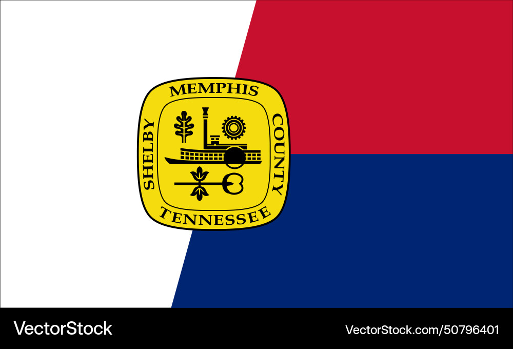 Memphis flag Royalty Free Vector Image - VectorStock