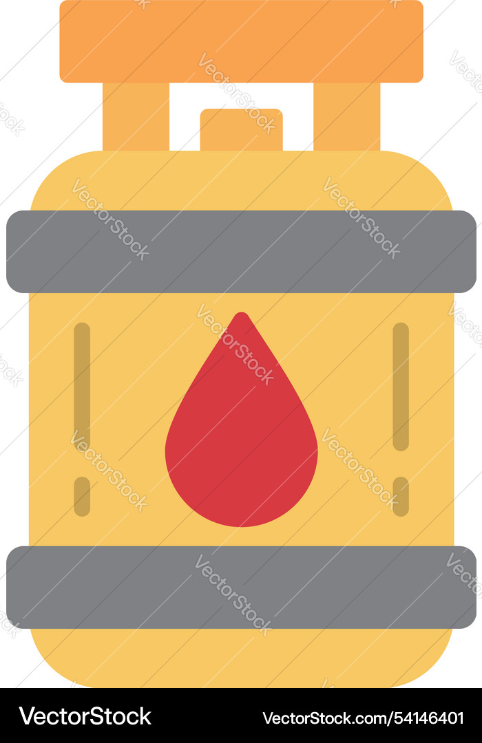 Propane flat icon design Royalty Free Vector Image