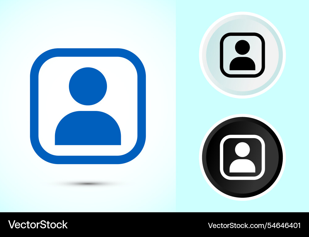 User profile icon design avatar Royalty Free Vector Image