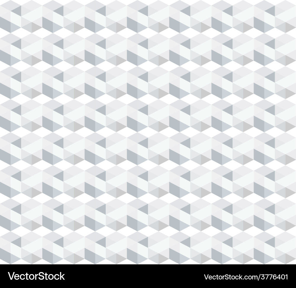 White 3D Geometric Pattern Royalty Free Vector Image