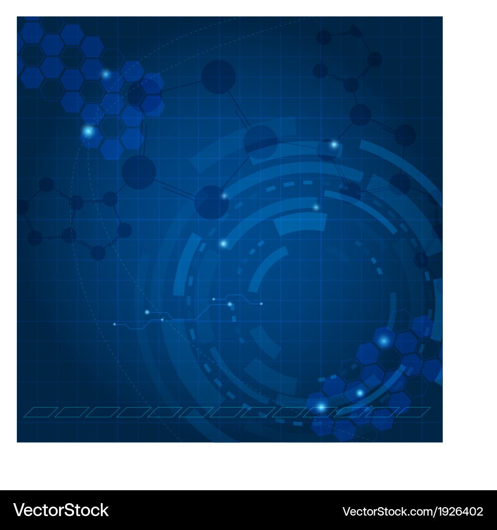 Blue tech background Royalty Free Vector Image