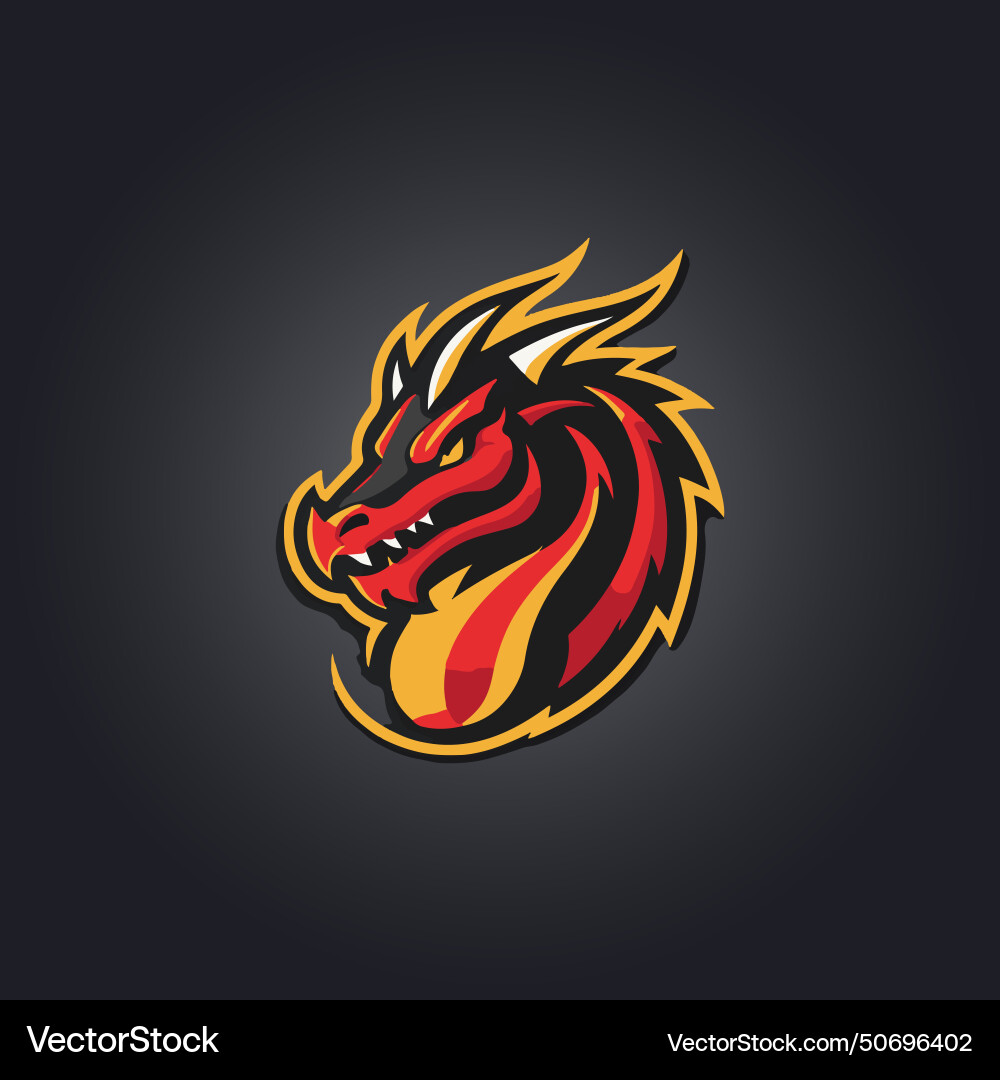 Logo dragon icon Royalty Free Vector Image - VectorStock