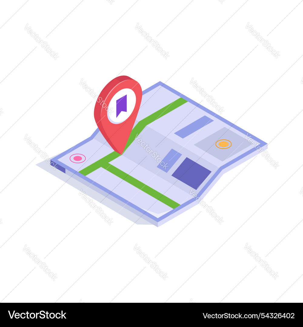 Map location Royalty Free Vector Image - VectorStock