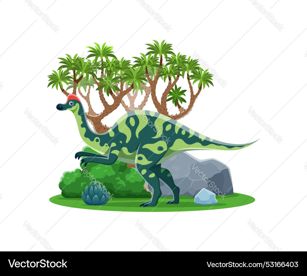 Cartoon dinosaur prehistoric lizard Royalty Free Vector