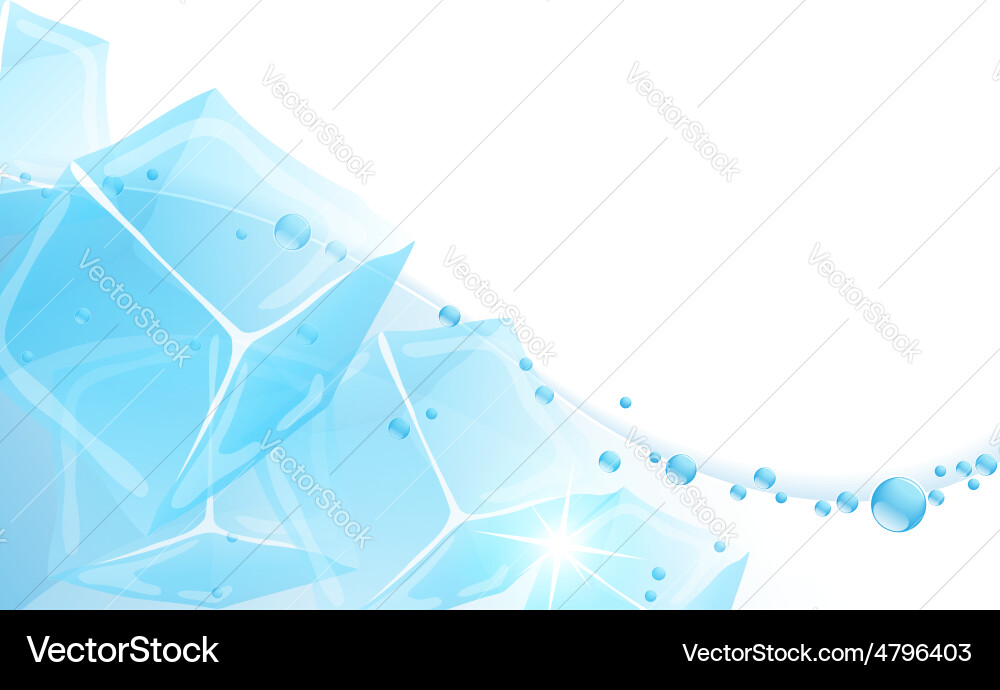 Ice water Royalty Free Vector Image - VectorStock