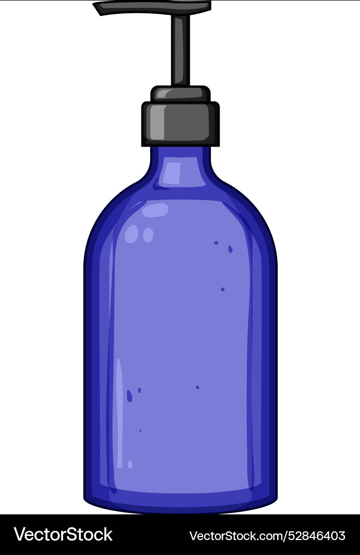 Refillable liquid soap dispenser cartoon Vector Image