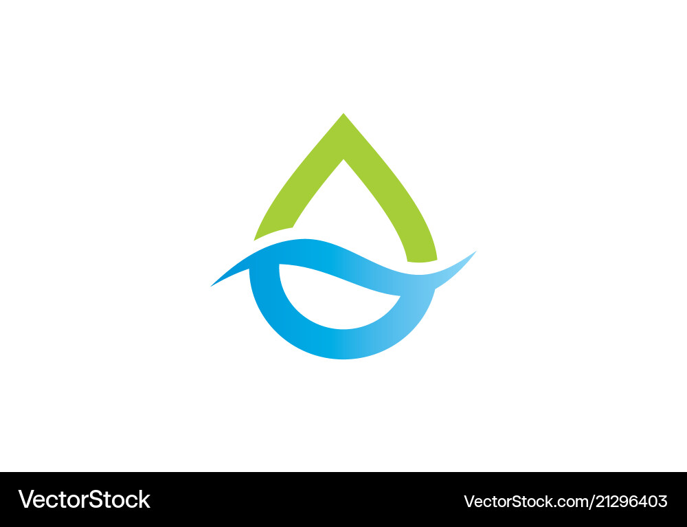 Water drop bio logo Royalty Free Vector Image - VectorStock