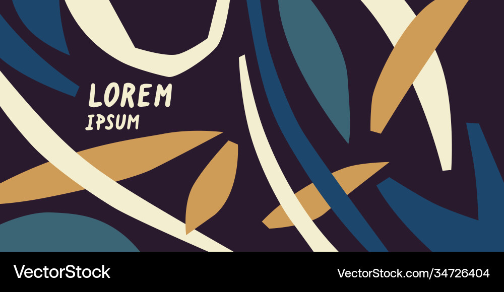 A composition with abstract elements in popular Vector Image