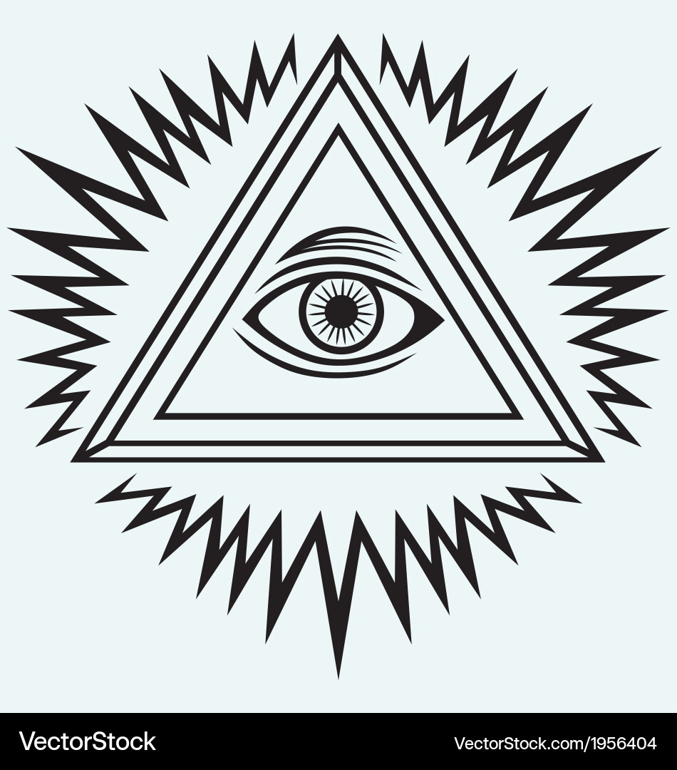 All seeing eye Royalty Free Vector Image - VectorStock