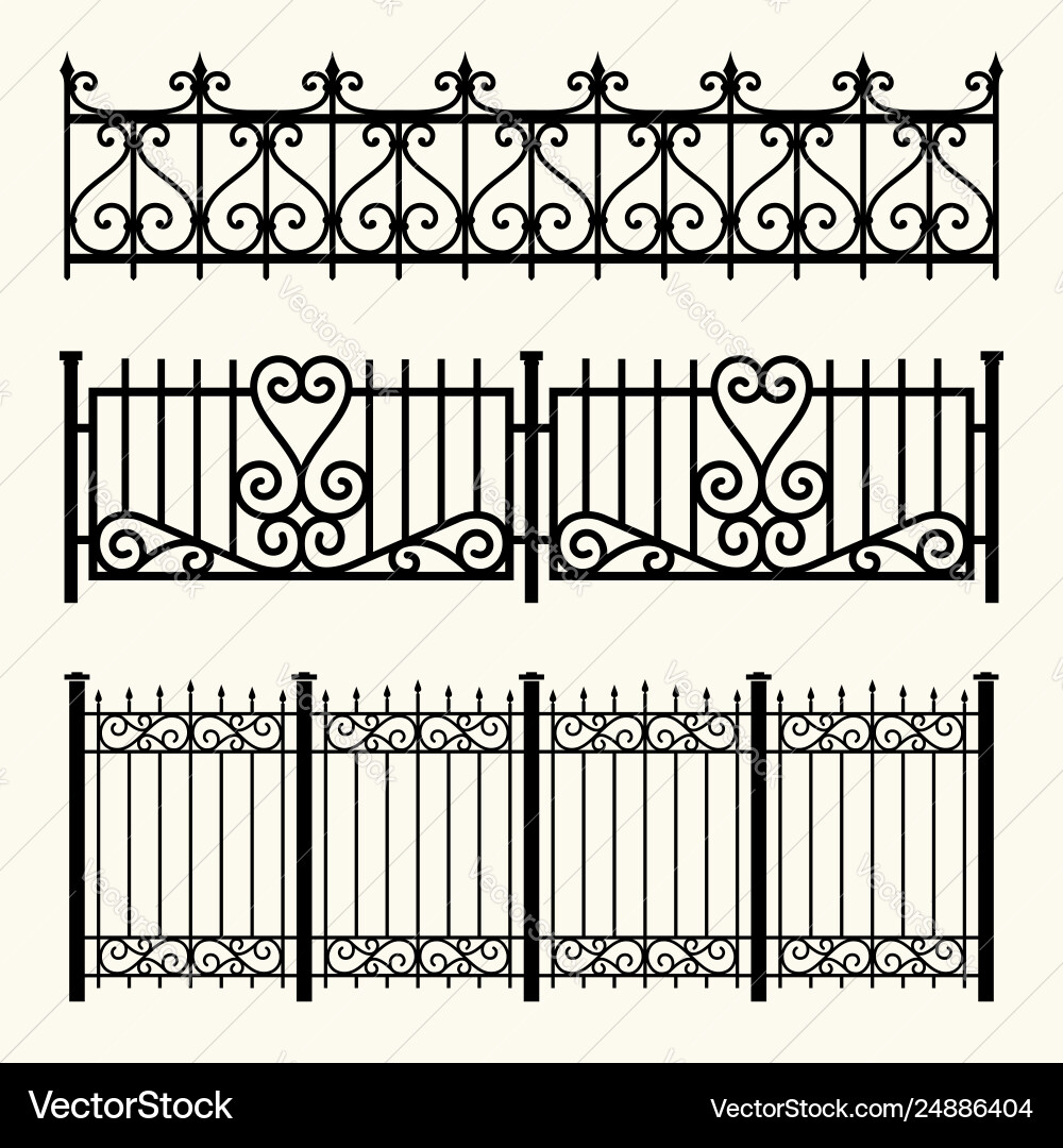Fences Royalty Free Vector Image - VectorStock