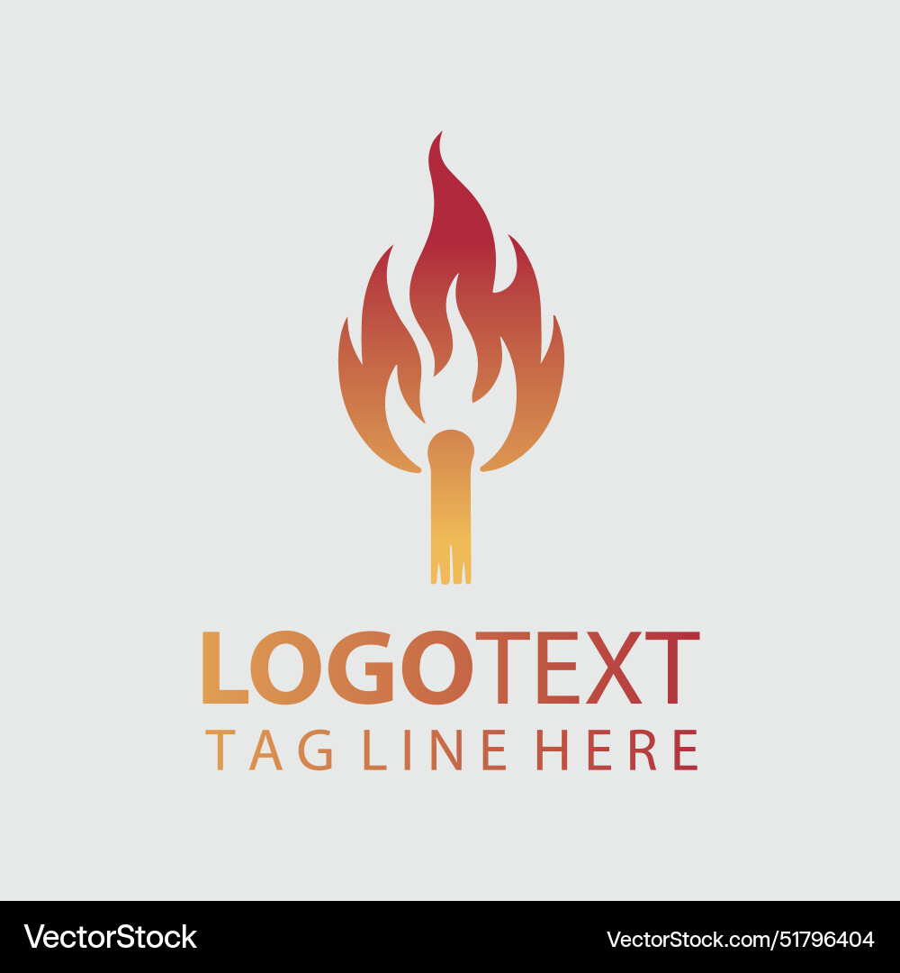 Flame logo Royalty Free Vector Image - VectorStock