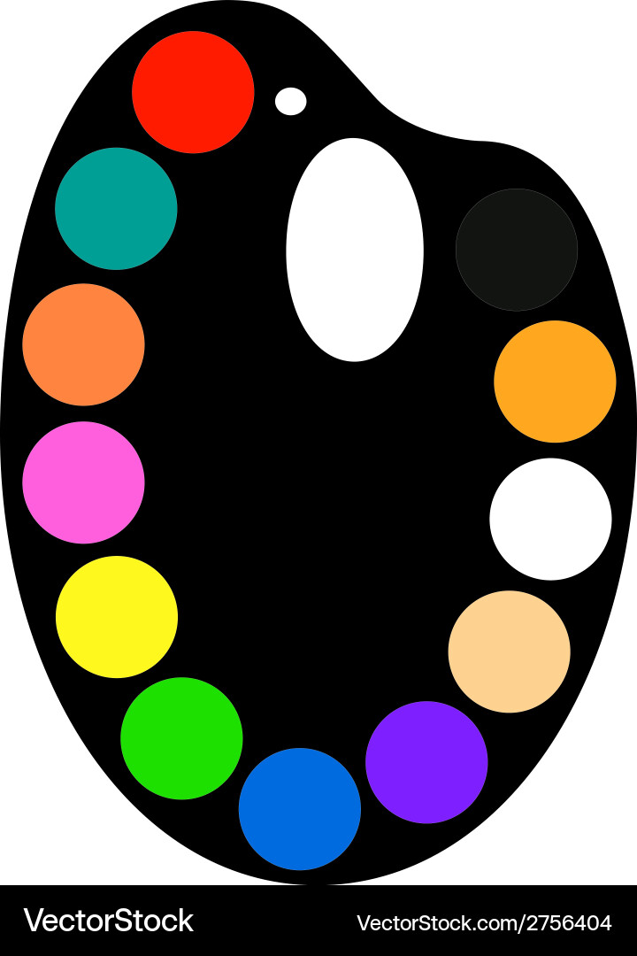 Palette Royalty Free Vector Image - VectorStock