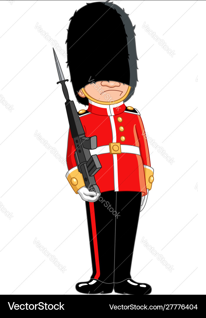Queens guard Royalty Free Vector Image - VectorStock