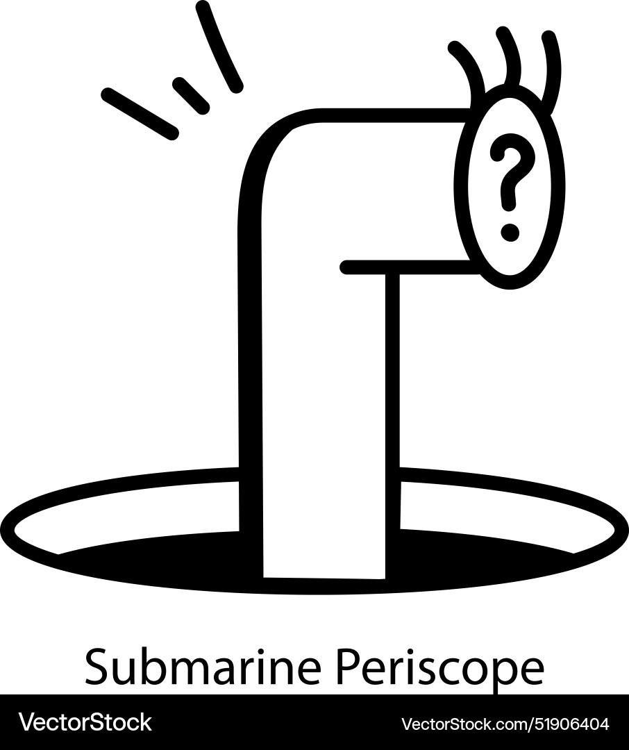 Submarine periscope Royalty Free Vector Image - VectorStock