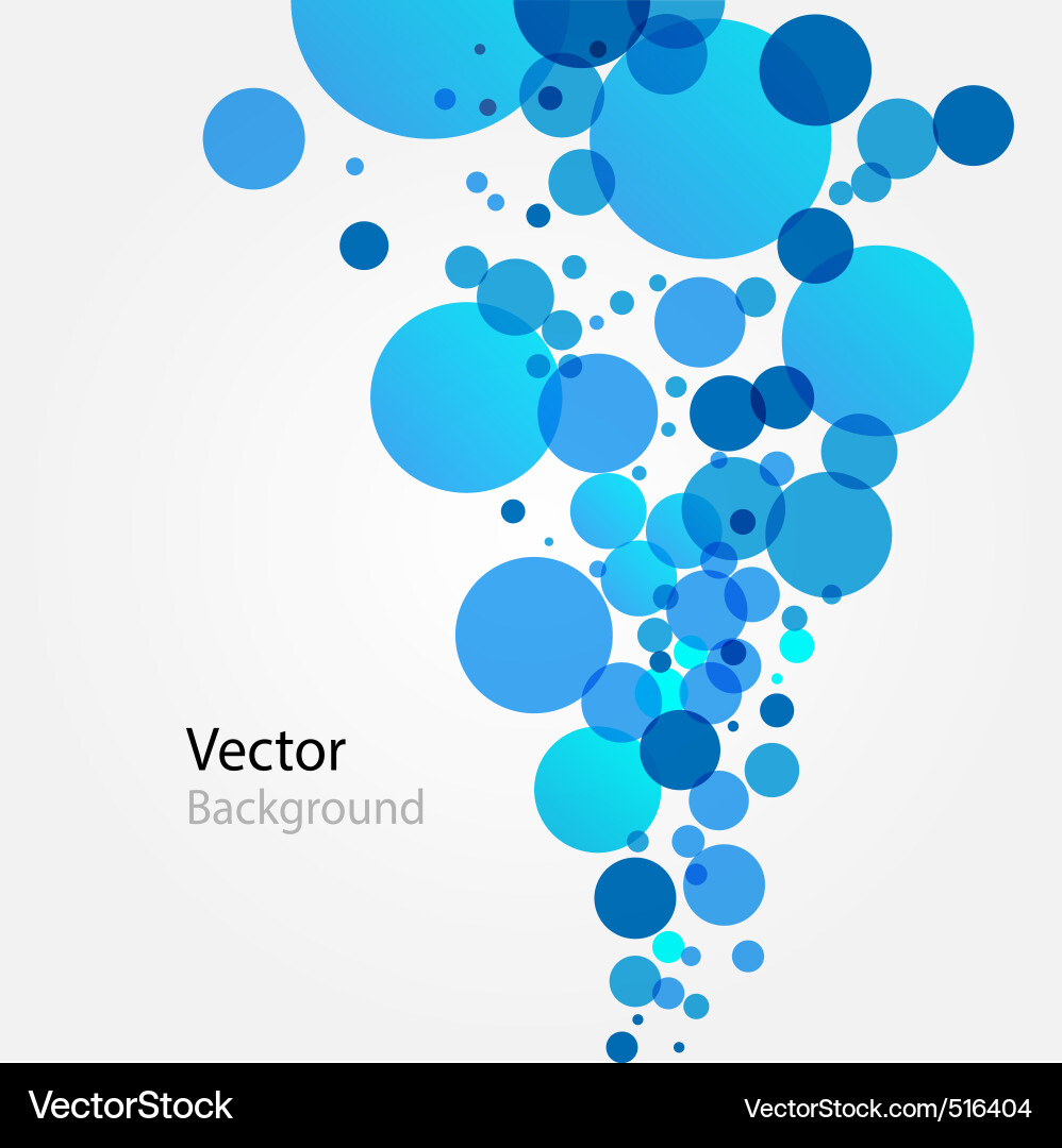 Water Bubbles Background Royalty Free Vector Image