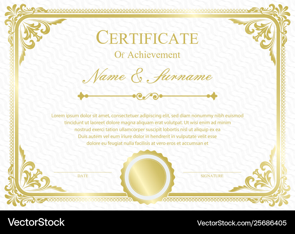 Diploma vintage Royalty Free Vector Image - VectorStock