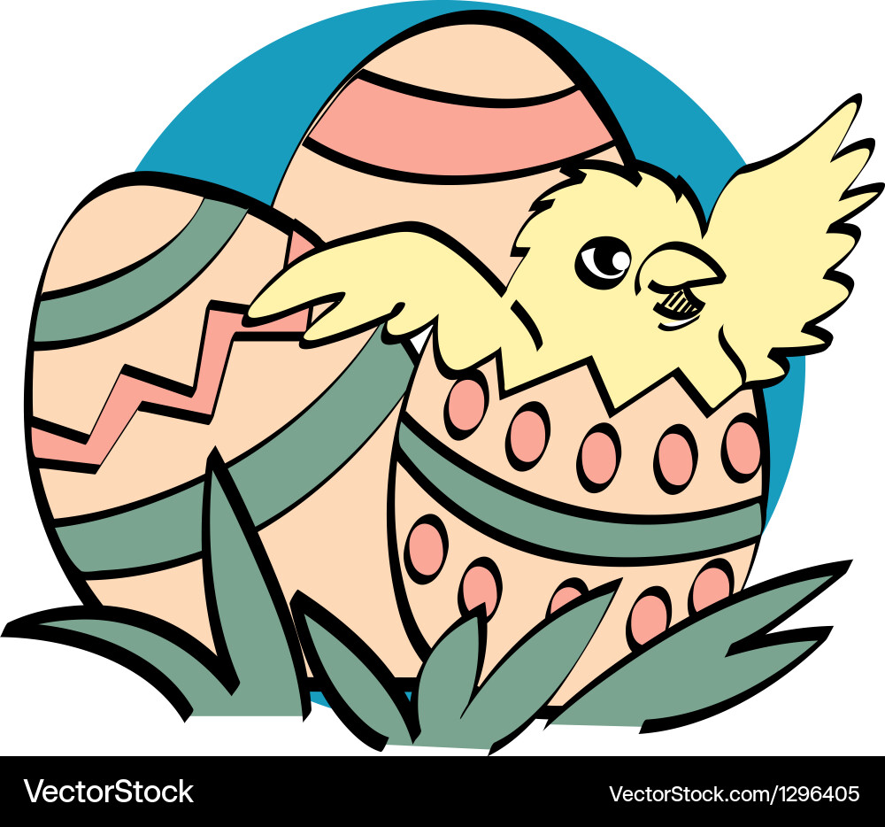 Easter chick Royalty Free Vector Image - VectorStock