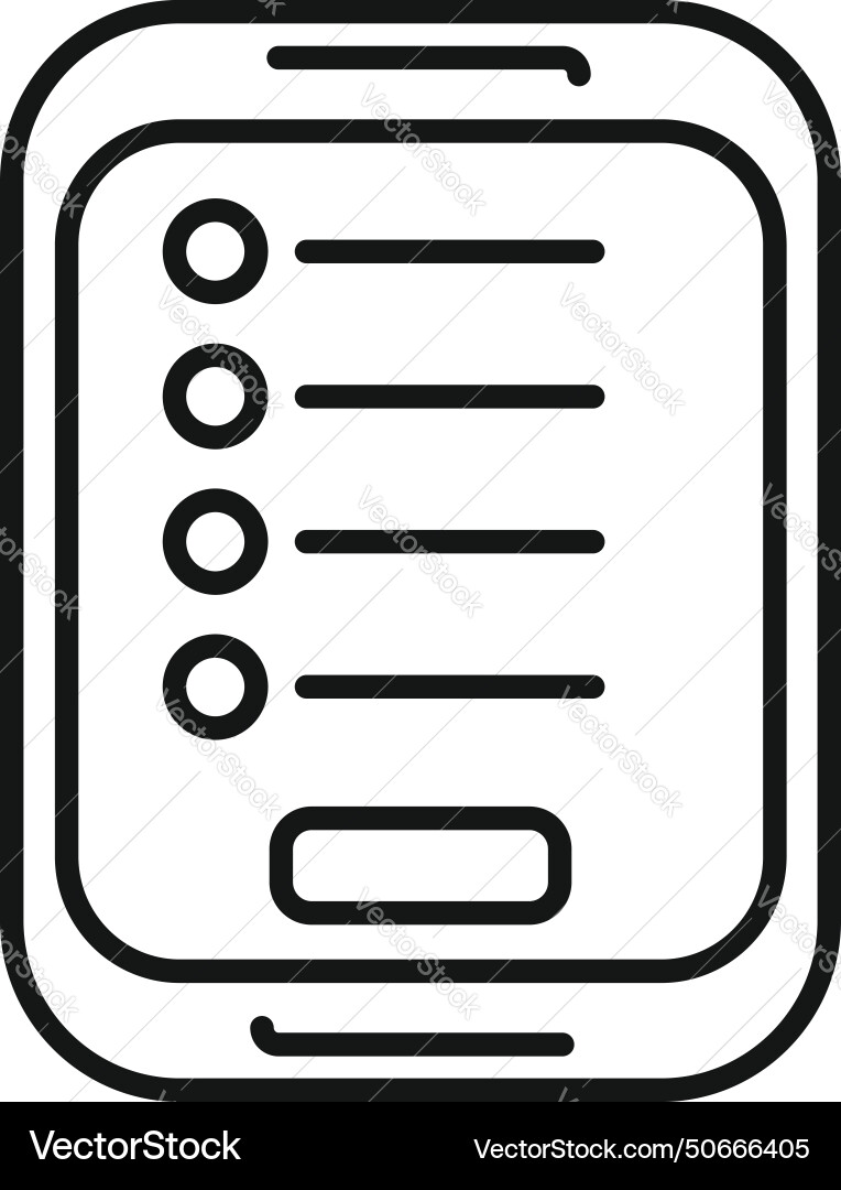 New device login icon outline member Royalty Free Vector