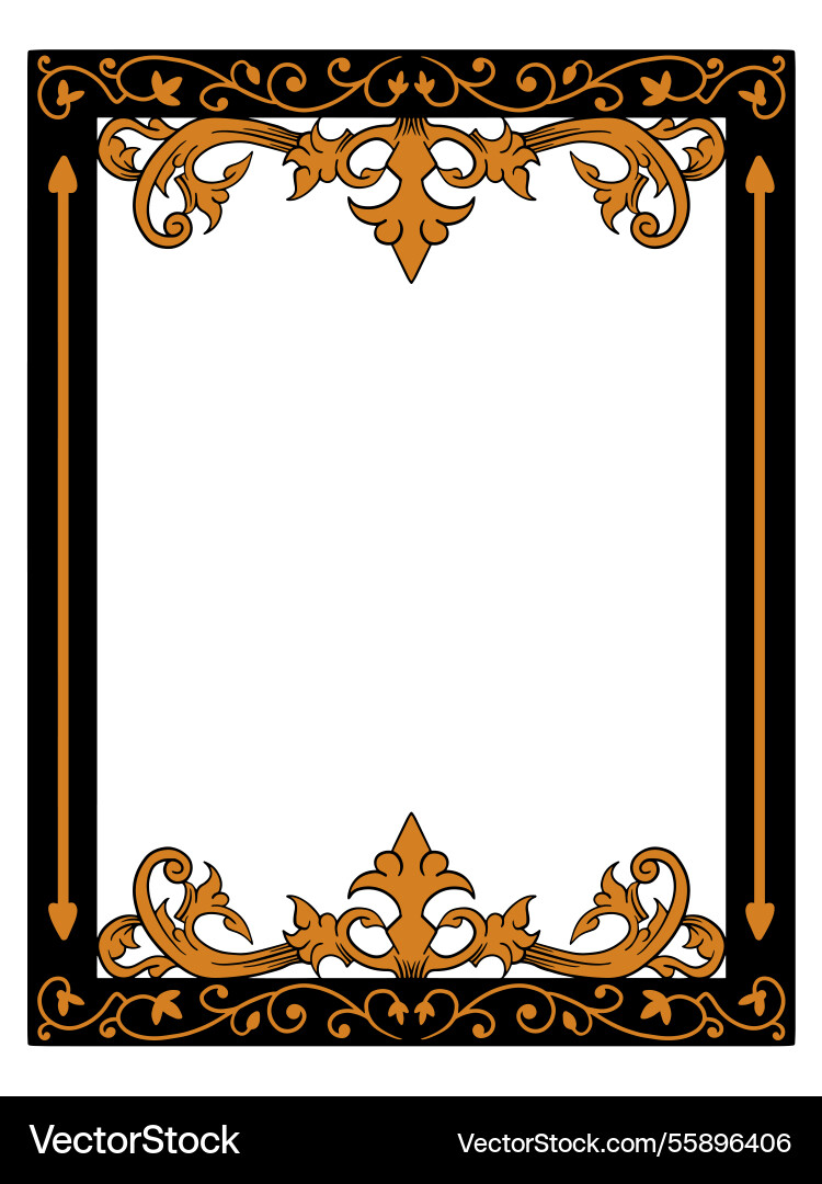 Festive floral ornamental frames Royalty Free Vector Image