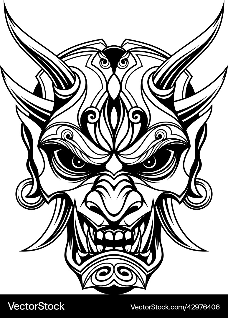 Samurai Demon Vector Images (over 2,800)