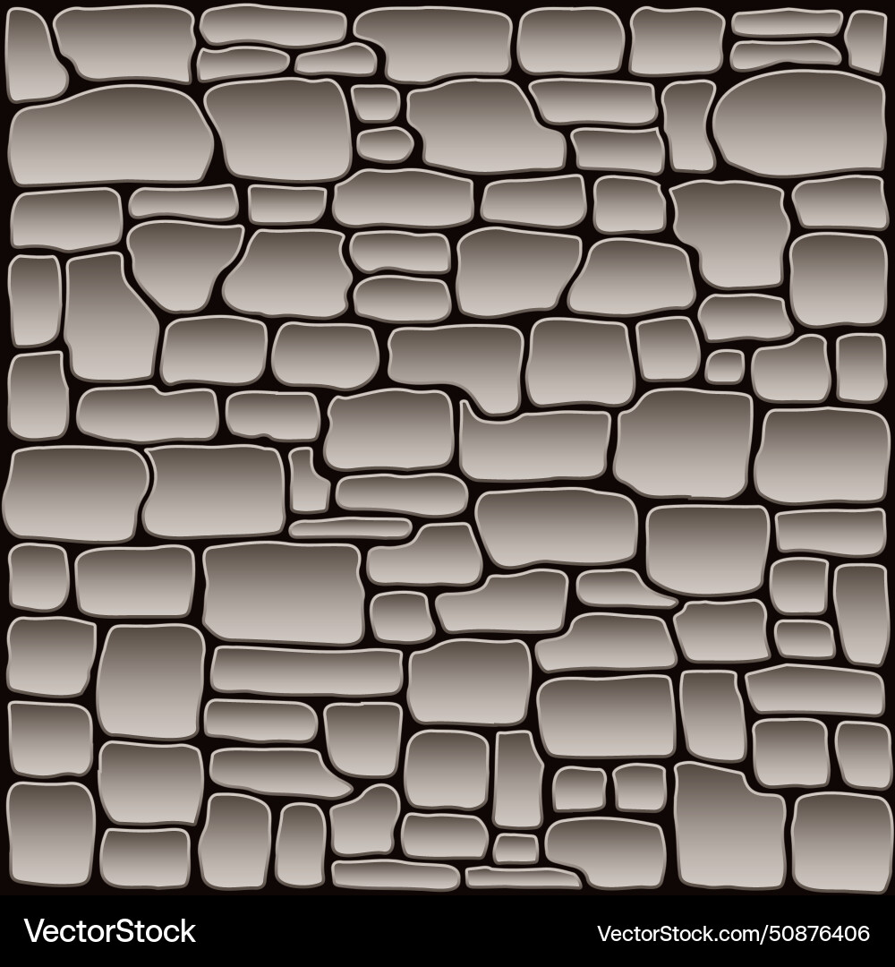 Natural stone wall Royalty Free Vector Image - VectorStock