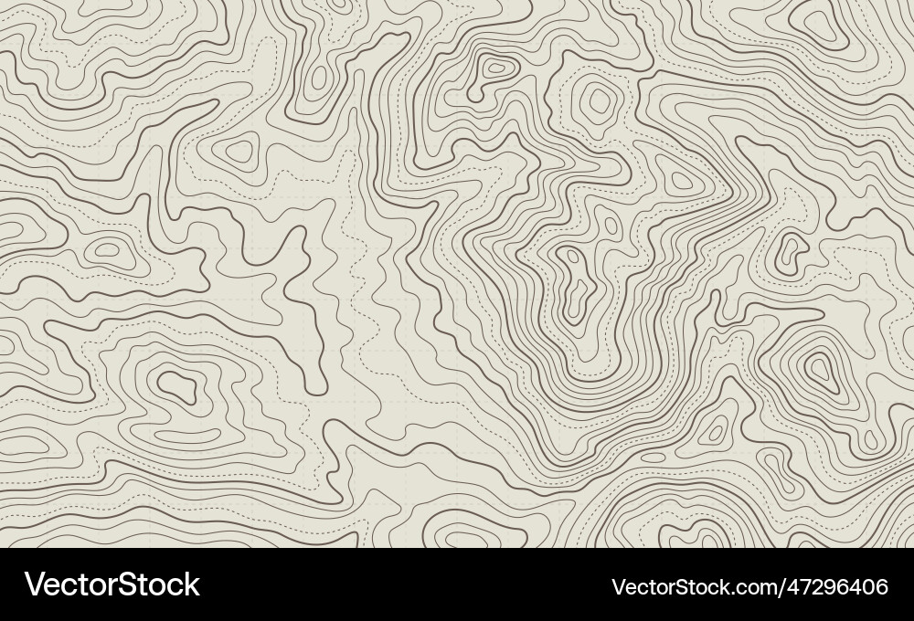 Outdoor pattern of topographic line map Royalty Free Vector