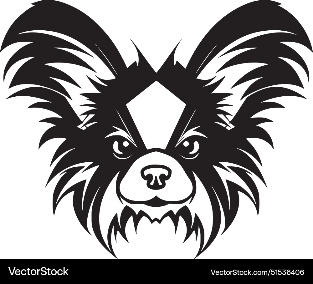Papillon dog - high quality logo - ideal for Vector Image