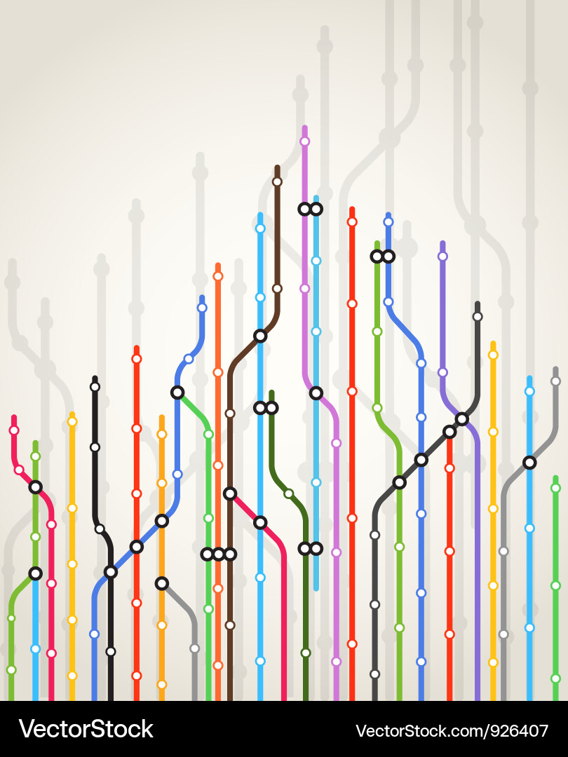 Abstract metro Royalty Free Vector Image - VectorStock