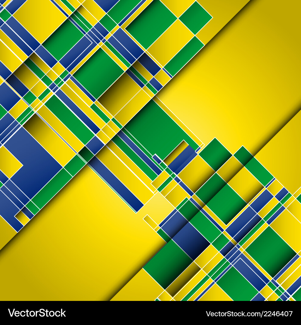Brazil Flag Pattern Background Royalty Free Vector Image