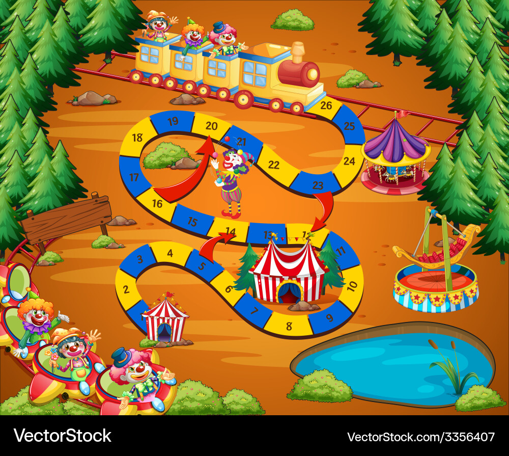 Clown circus game Royalty Free Vector Image - VectorStock