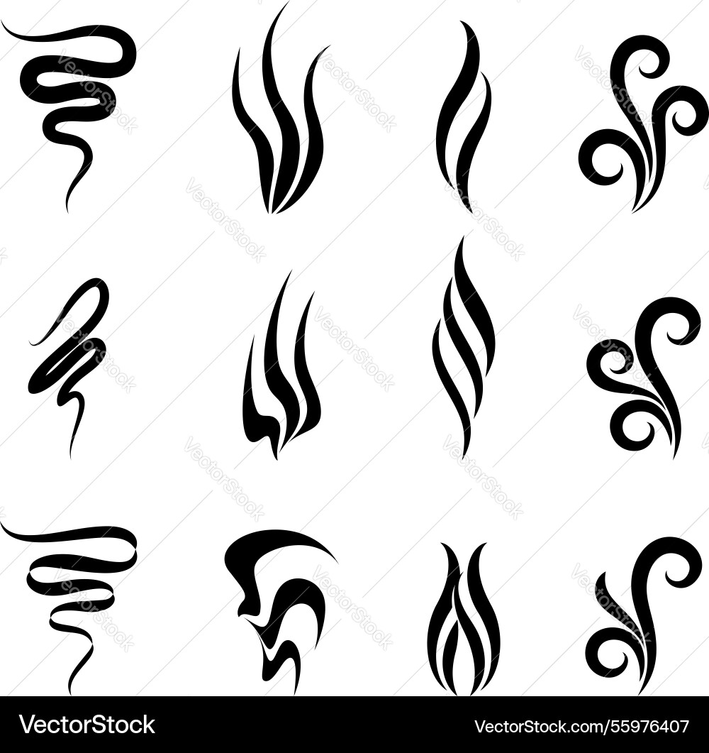 Stylized Floral Swirls Royalty Free Vector Image