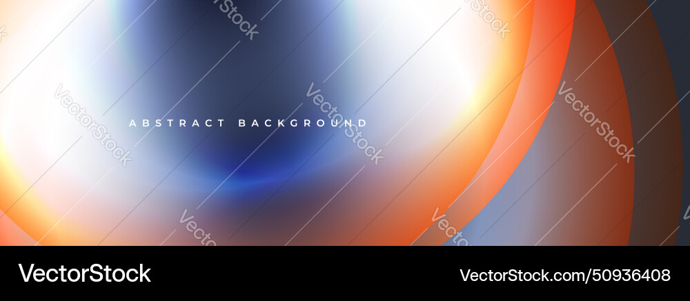 Curved gradient background blue orange Royalty Free Vector