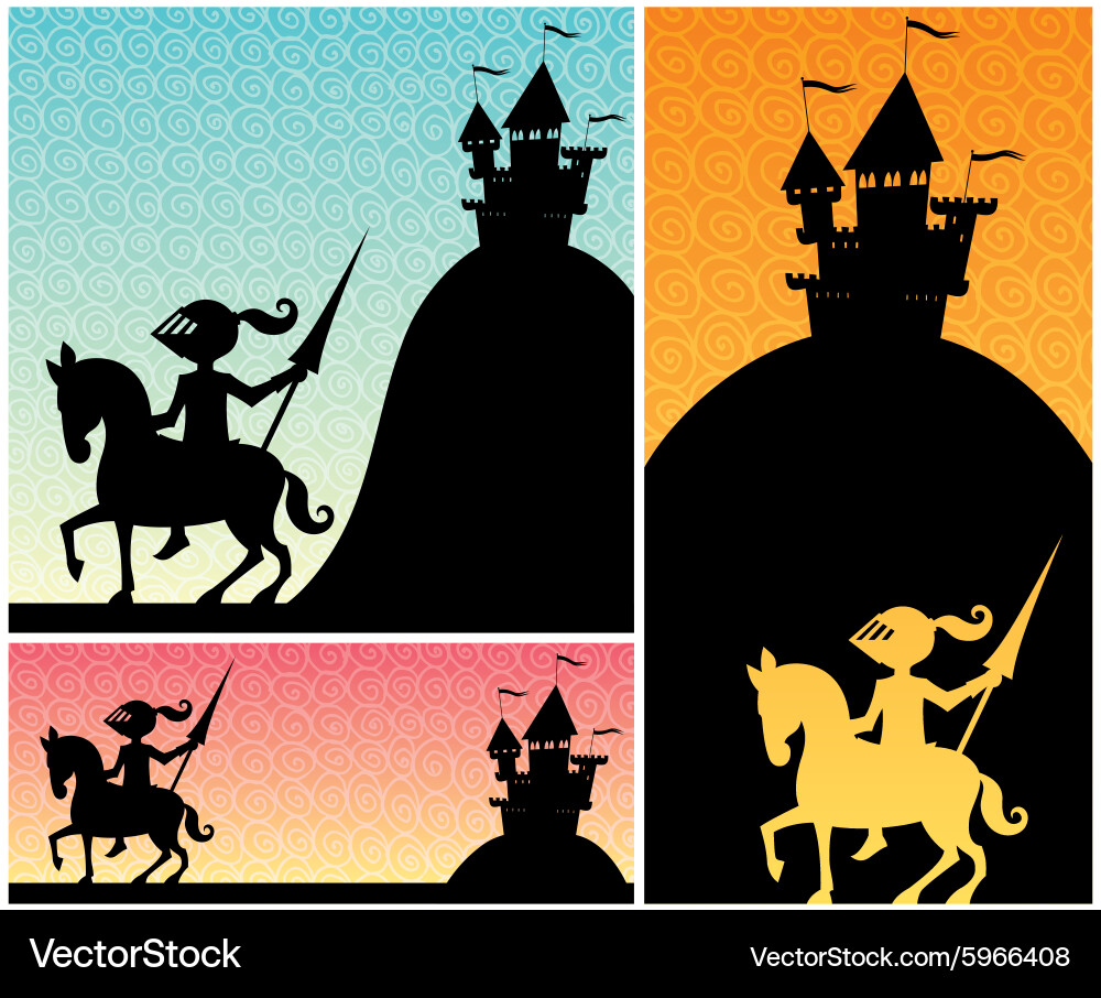 Knight backgrounds Royalty Free Vector Image - VectorStock