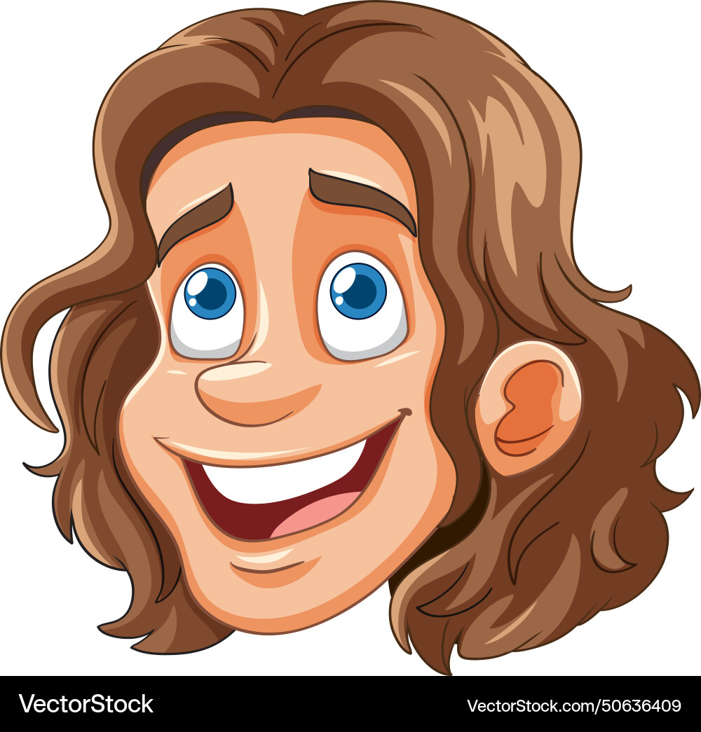 A happy smiling man Royalty Free Vector Image - VectorStock