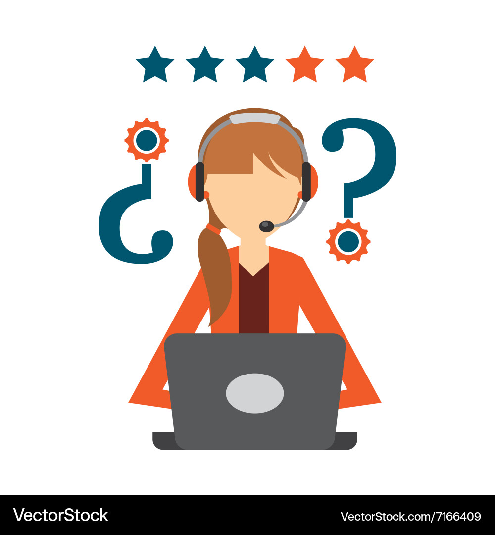 Call center design Royalty Free Vector Image - VectorStock