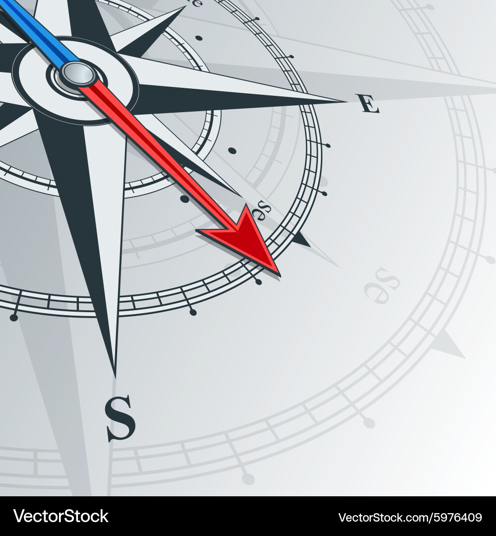 Compass southeast Royalty Free Vector Image - VectorStock
