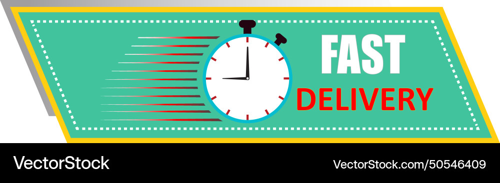 Fast delivery written icon shipping Royalty Free Vector