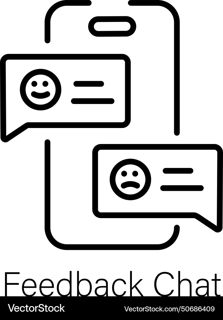 Feedback chat Royalty Free Vector Image - VectorStock