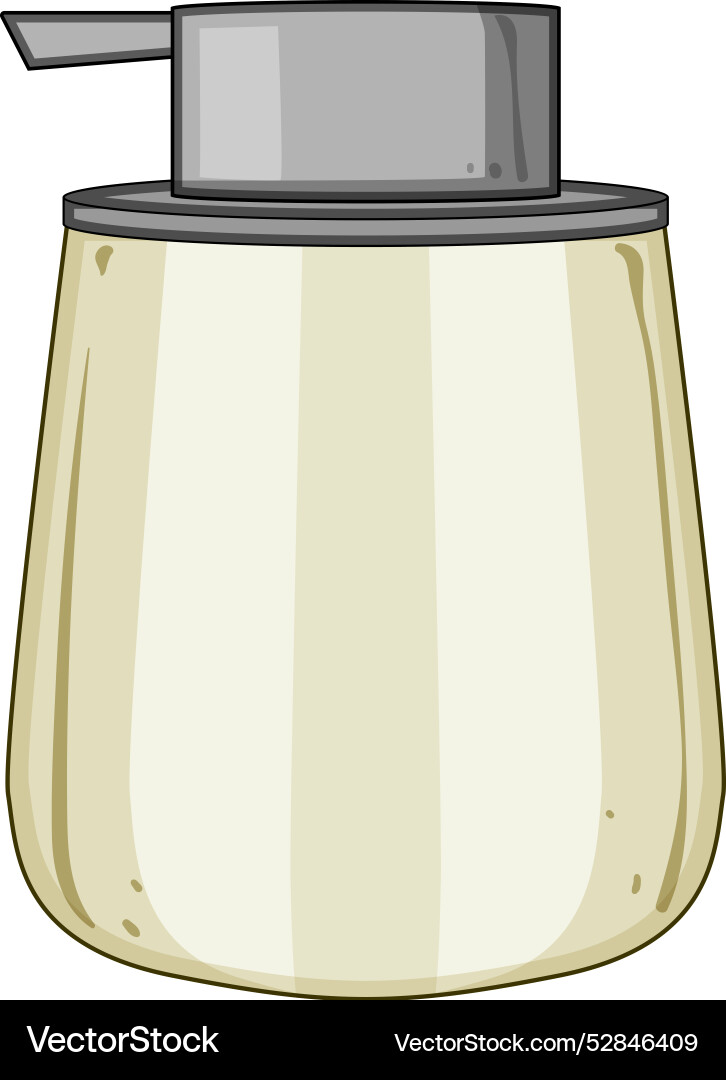 Manual liquid soap dispenser cartoon Royalty Free Vector