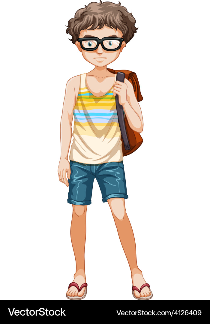 Teenage boy Royalty Free Vector Image - VectorStock
