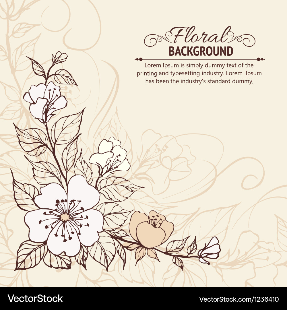 Abstract flower background Royalty Free Vector Image