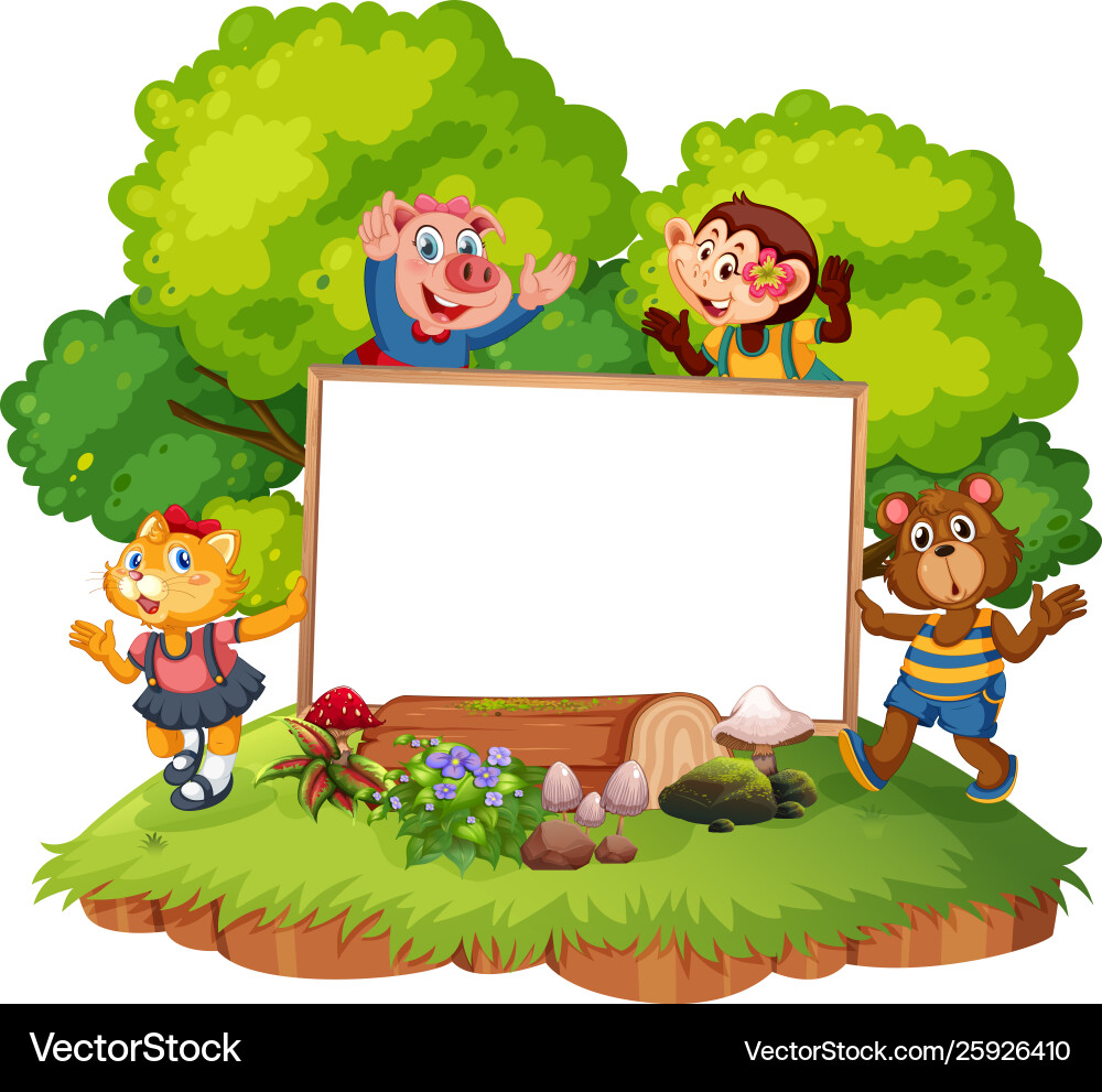 Animal om note template Royalty Free Vector Image