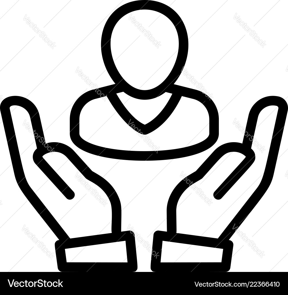 Customer retention icon outline style Royalty Free Vector