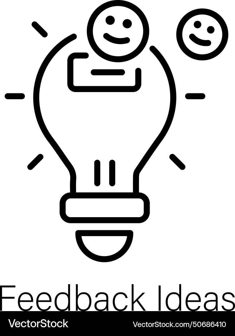 Feedback ideas Royalty Free Vector Image - VectorStock