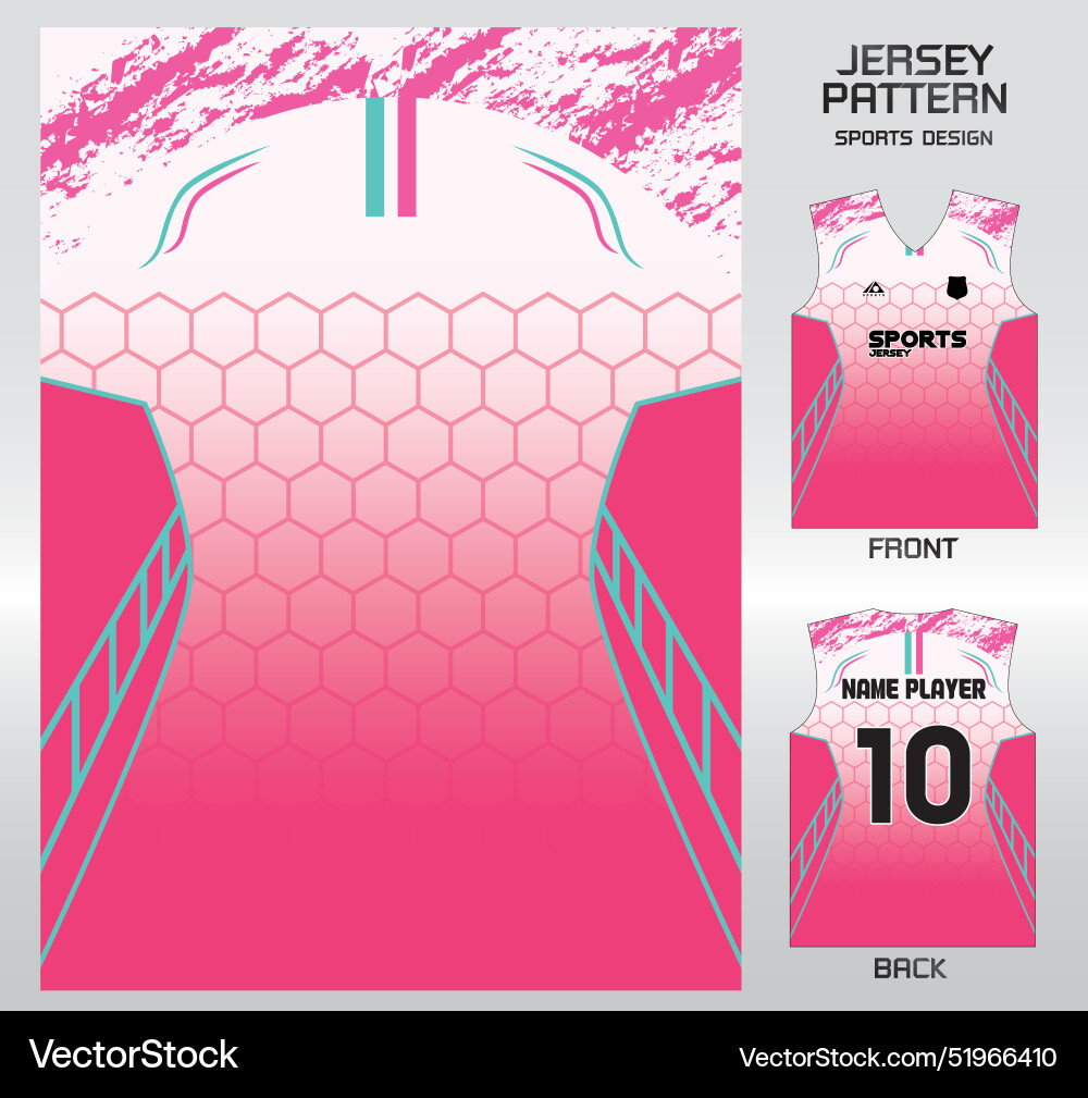 Honeycomb Sports Pattern Shirt Royalty Free Vector Image