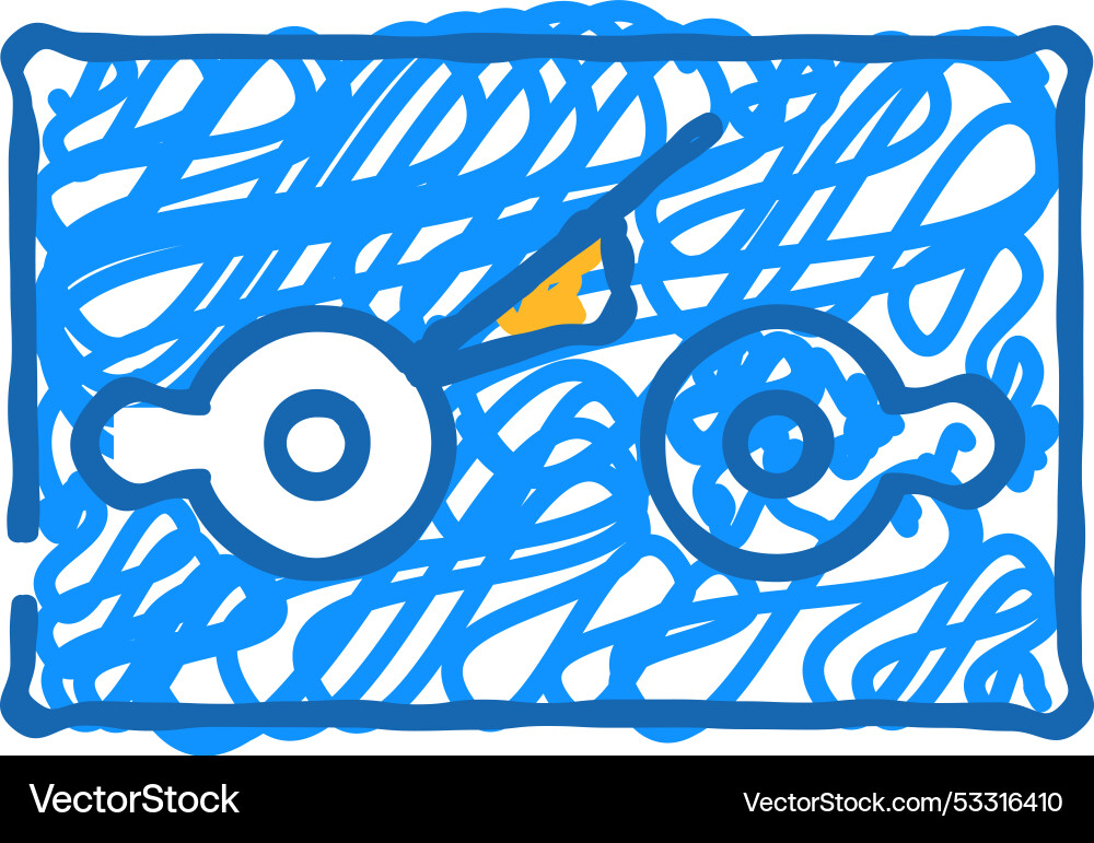 Limit switch mechanism icon doodle Royalty Free Vector Image