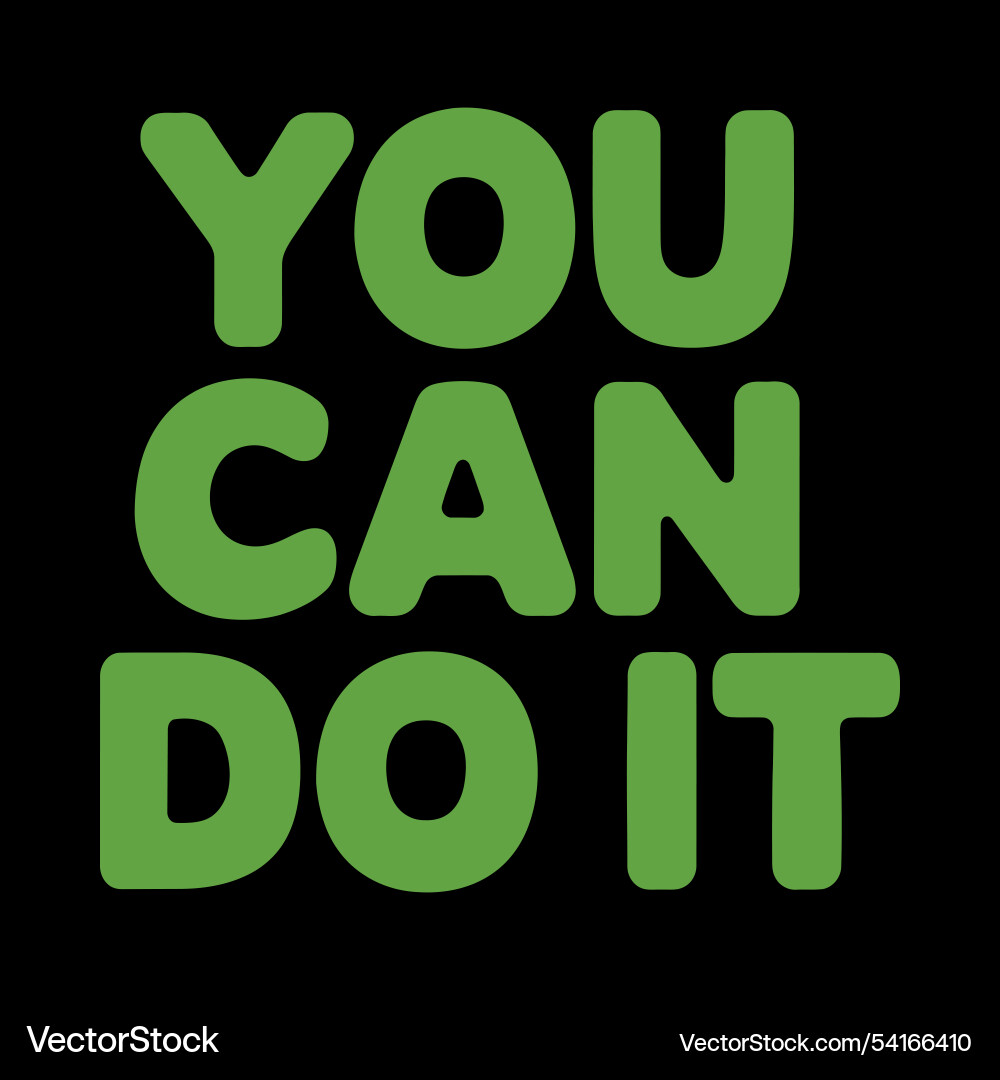 Motivational typography design for students Vector Image