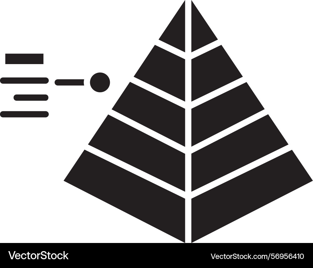 Piramid icon design Royalty Free Vector Image - VectorStock