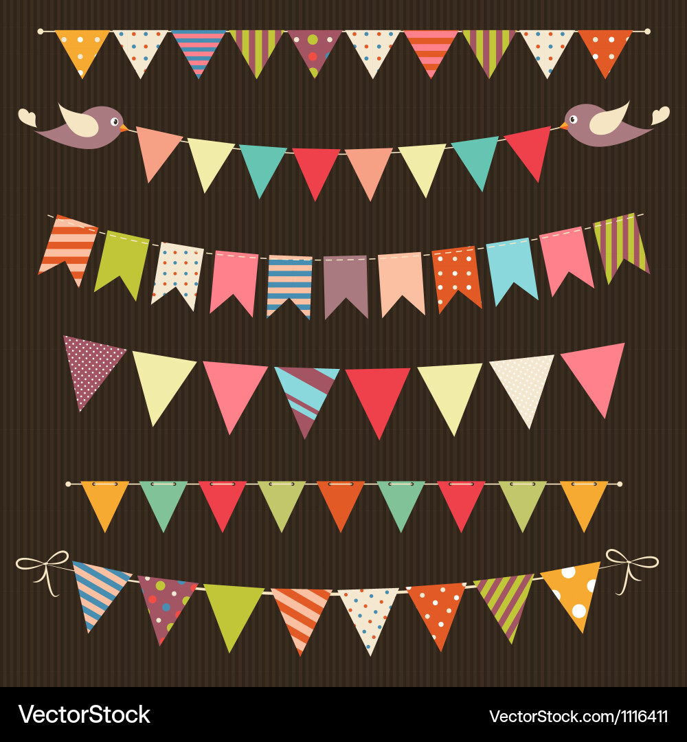 Brown Bunting Vector Images (over 230)