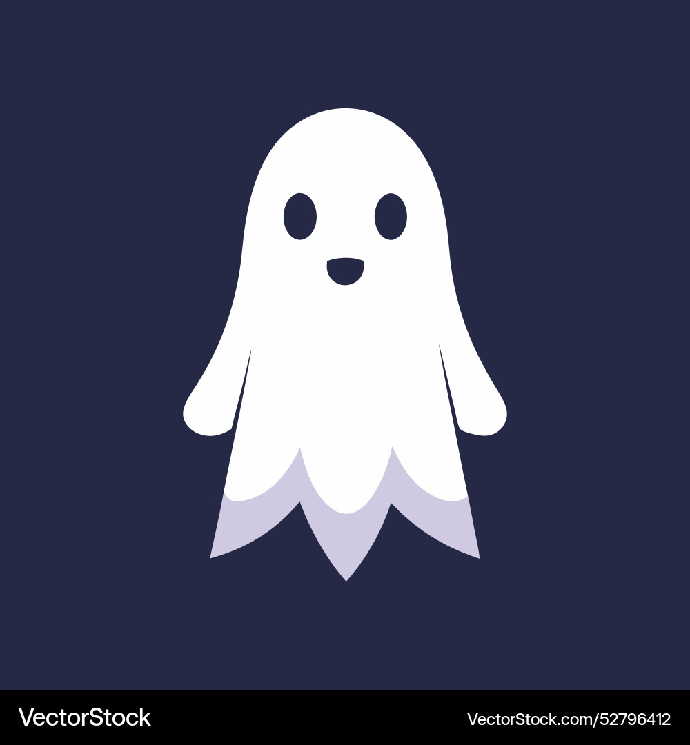 A creepy halloween ghost Royalty Free Vector Image